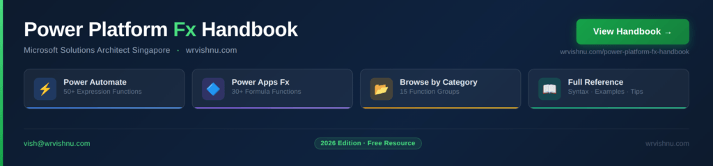 Best Power Platform Developer Function Handbook 2026: Power Automate ...